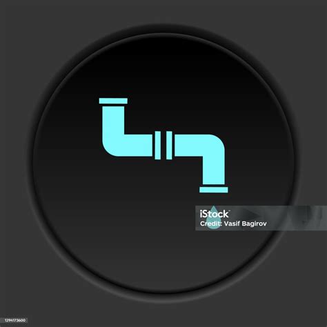둥근 버튼 아이콘 파이프 물 응용 프로그램 일러스트를 위한 버튼 배너 라운드 배지 인터페이스 가솔린에 대한 스톡 벡터 아트 및 기타 이미지 Istock