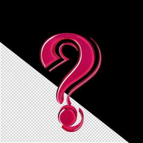 Premium Psd Pink 3d Symbol