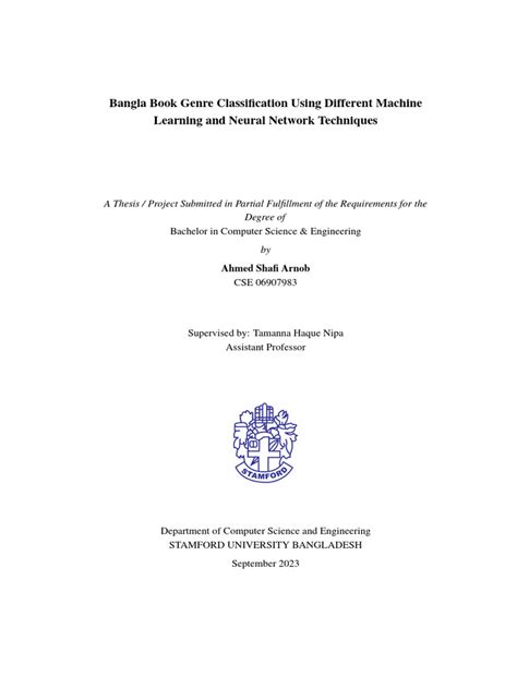 Book Genre Classification Using Ml Pdf Logistic Regression Support Vector Machine