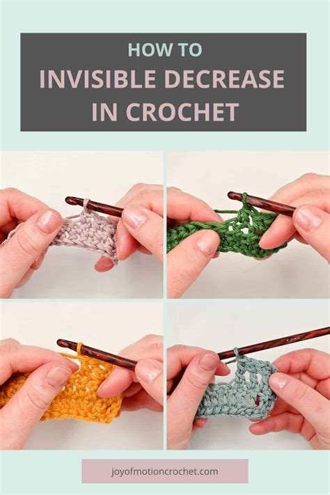 How To Invisible Decrease In Crochet Unlock V4 Stitches
