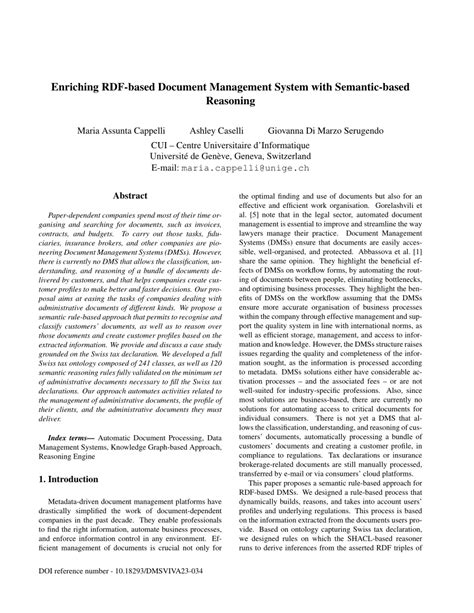 Pdf Enriching Rdf Based Document Management System With Semantic