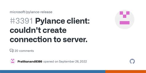 Pylance Client Couldn T Create Connection To Server Issue Microsoft Pylance Release