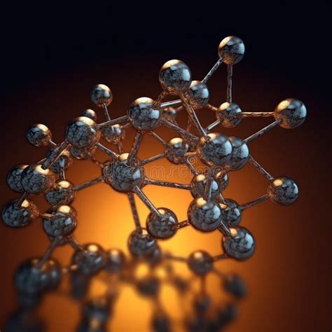 Molecules And Molecular Crystal Lattices Molecular Bonds Stock Illustration Illustration Of