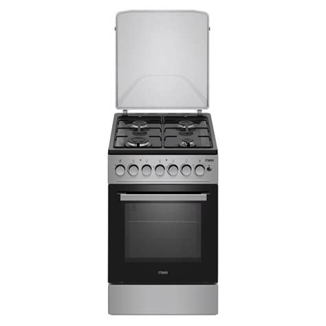 Mika Standing Cooker 50cm X 60cm 4 Gas Pipe Burners Button Ignition