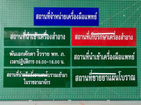 รับทำป้าย อย สำหรับผลิตภัณฑ์อาหารและยา