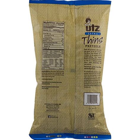 Utz Extra Thins Pretzels 16 Oz Bag Seaton Snacks