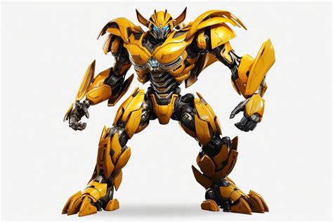 The Transformers Robots In Disguise 3d Isolated On White Background Premium Ai Generated Image