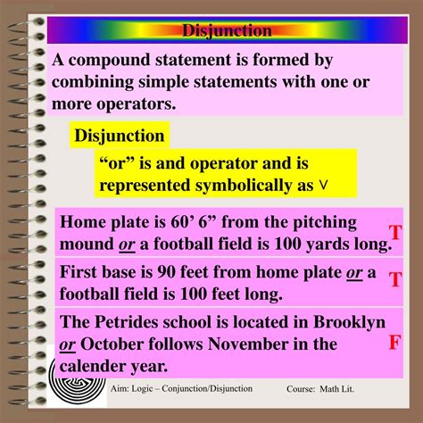 Ppt Aim What Is The Conjunction And Disjunction Of The Truth