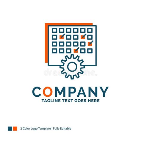 Event Management Processing Schedule Timing Logo Design Blu Stock