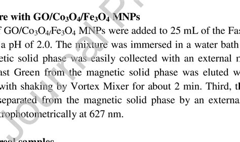 Scheme Of Synthesis Goco 3 O 4 Fe 3 O 4 Mnps Using Photo Irradiation