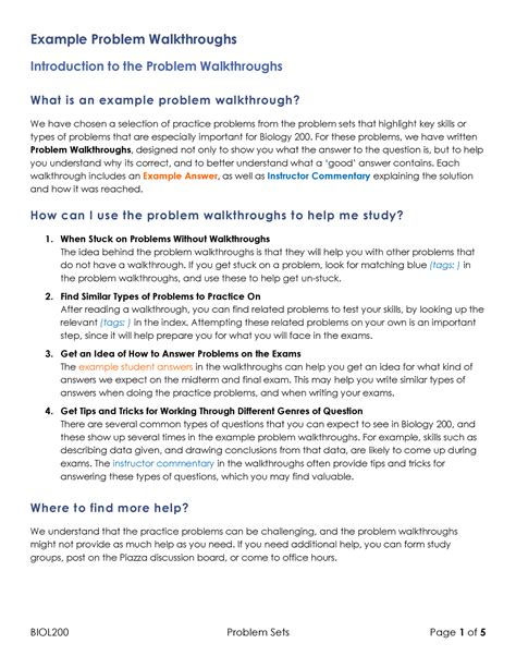 biol200 pset unit 4 walkthroughs example problem walkthroughs introduction to the problem