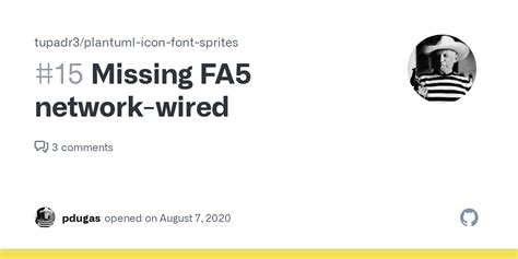 Missing Fa5 Network Wired · Issue 15 · Tupadr3plantuml Icon Font