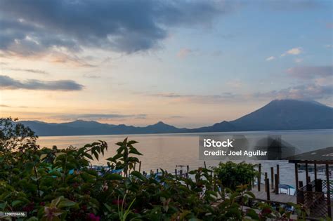 Sunrise At Lake Atitlan From Santa Cruz La Laguna Village Touristic