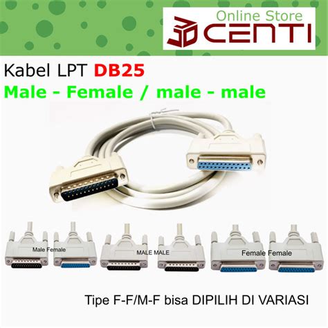 25pin Db25 Male Female Lpt Data Printer Parallel Cable Serial Cable Cnc Mach3 Shopee Philippines