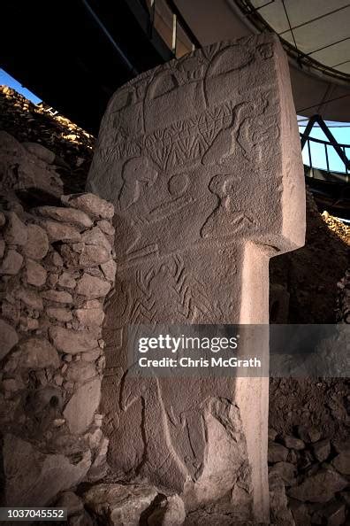 Engravings Are Seen On A T Shaped Pillar At The Gobekli Tepe News