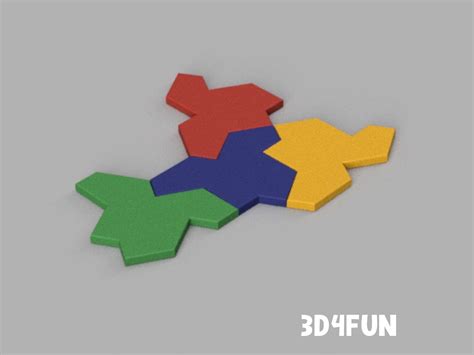 Einstein Tiles Set Of 20 Aperiodic Monotile 3d4fun