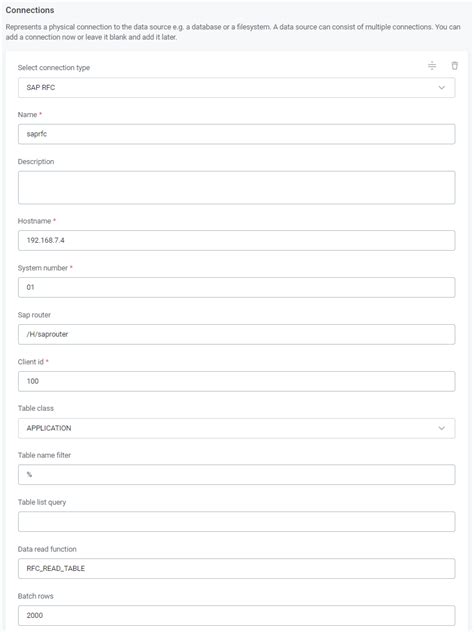 SAP RFC Ataccama ONE
