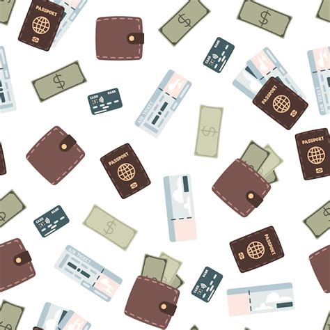 Passport Pattern Vectors And Illustrations For Free Download