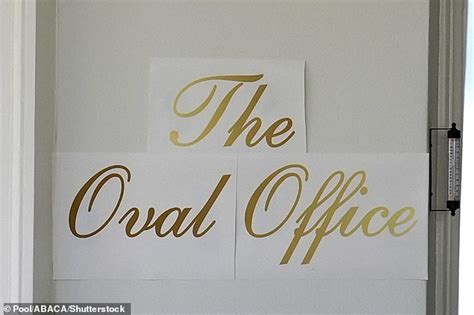 Trumps Controversial Oval Office Sign Removed Amid Backlash For