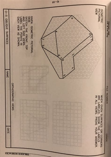 Solved IF SURFACES OR CORNERS ARE LABELED IN THE GIVEN Chegg