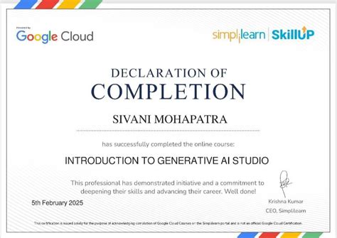 Simplilearn Generativeai Aieducation Techlearning Sivani Mohapatra