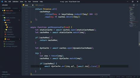 Creating Progressive Web Apps Caching Dynamic Resources