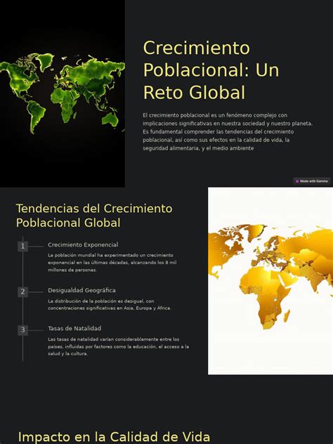 Crecimiento Poblacional Un Reto Global Pdf