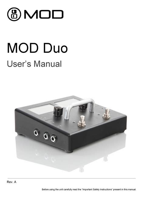 MOD DUO USER MANUAL Pdf Download ManualsLib