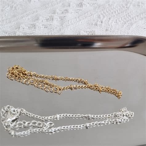 핑크비올라샵 코코 여리 슬림 체인 써지컬 레이어드 여성 패션 팔찌