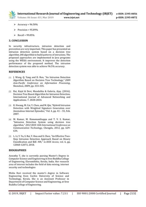 Irjet Intrusion Detection Based On J48 Algorithm Pdf