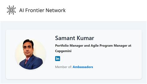 Samant Kumar On Linkedin Ai Artificialintelligence