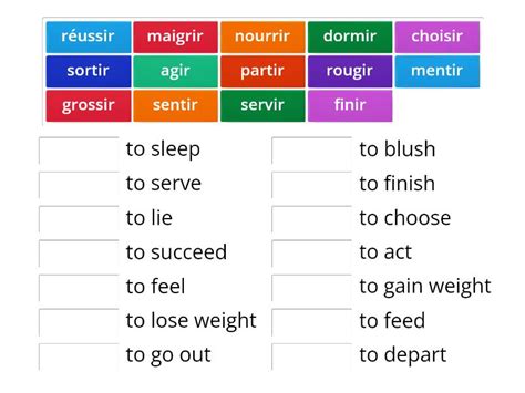 IR Verbs Match Up