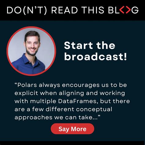 Dont Use This Code On Linkedin Python Pandas Polars Dataframe Pythonprogramming Blogpost