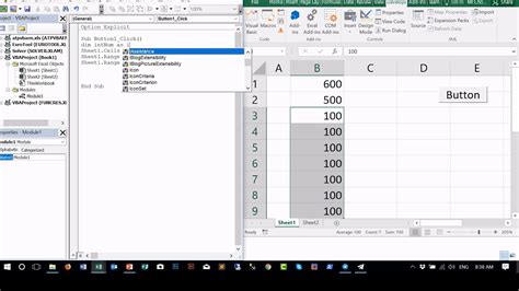 Use Variable With Cells In Vba Excel 2016 Youtube