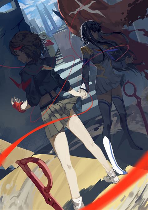 Matoi Ryuuko Senketsu Kiryuuin Satsuki And Junketsu Kill La Kill Drawn By Club Danbooru