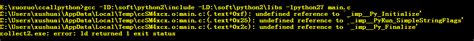 C调用python出错 Undefined Reference To `imppyinitialize Csdn社区