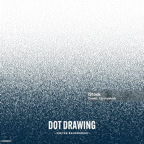 팁플 패턴 점선으로 표시된 기하학적 배경 찌르기 점웍 그리기 점을 사용한 음영 픽셀 분해 무작위 하프톤 효과 화이트 노이즈 거친 질감 벡터 일러스트 레이 션 점묘법에 대한