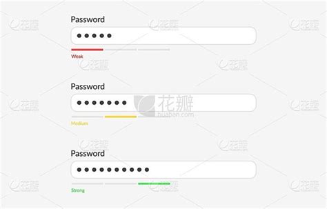 密码弱、中、强。授权的概念。数字安全密码认证