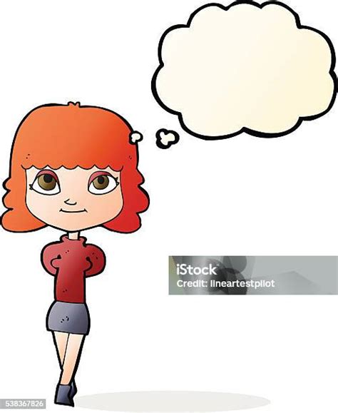 말풍선이 있는 즐거운 여자아이 만화 캐릭터 그리기에 대한 스톡 벡터 아트 및 기타 이미지 그리기 낙서 드로잉 말풍선 Istock