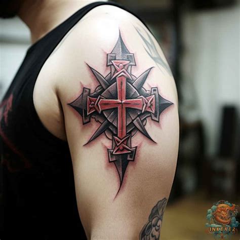 Firefighter Cross Tattoo