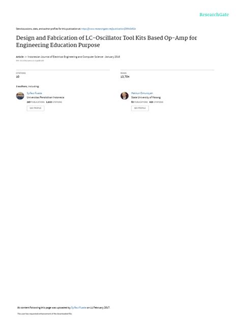 Designandfabricationoflc Osscilation Pdf Technology And Engineering