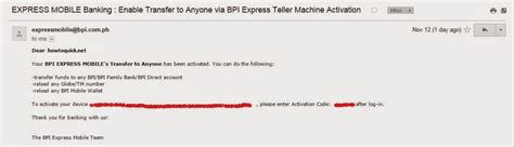 Steps To Activate Transfer To Anyone On BPI Mobile App
