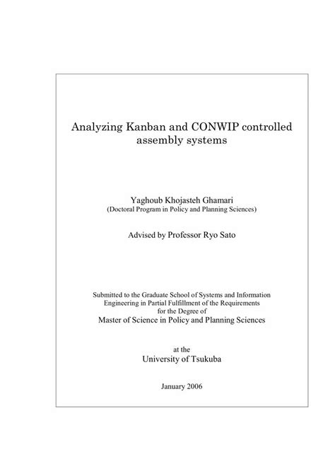Pdf Analyzing Kanban And Conwip Controlled Assembly Systems · Pdf Fileanalyzing Kanban And Pdf Analyzing Kanban And Conwip Controlled Assembly Systems · Pdf Fileanalyzing Kanban And