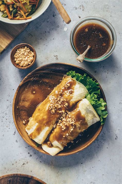 Filipino Fresh Lumpia Lumpiang Sariwa Lemons Anchovies