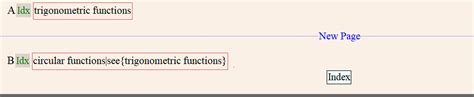 Indexing Lyx Index Cross Referencing See Option Tex Latex