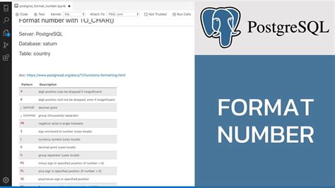 สอน Postgresql การจัดรูปแบบการแสดงผลตัวเลข เช่น ใส่ตัวคั่นที่หลักพัน แสดงทศนิยม 2 ตัวแหน่ง