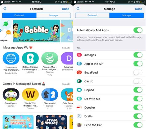 How To Prevent Imessage Apps From Getting Automatically Added To App Drawer In Ios 10 Iphone