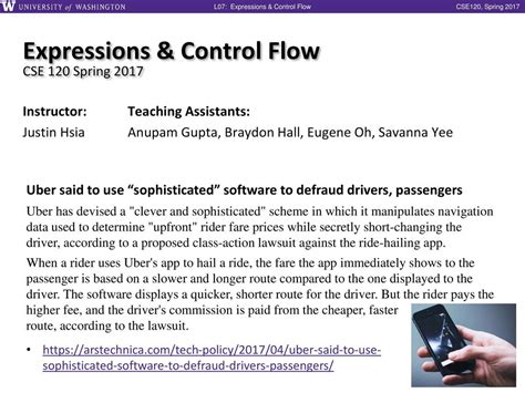 Expressions And Control Flow Cse 120 Spring Ppt Download
