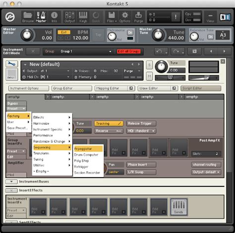 Granular Matter Using Kontakt 5 As A Midi Arpeggiator With Maschine 20
