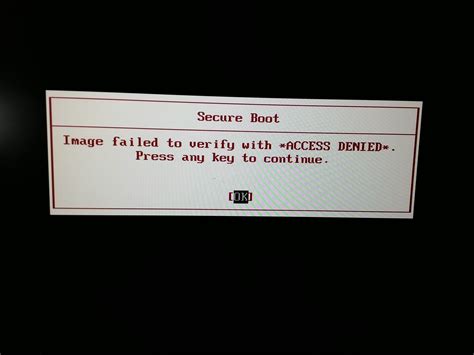 Unable To Boot Installation Usb Drive Either With Secure Boot Enabled Or Disabled